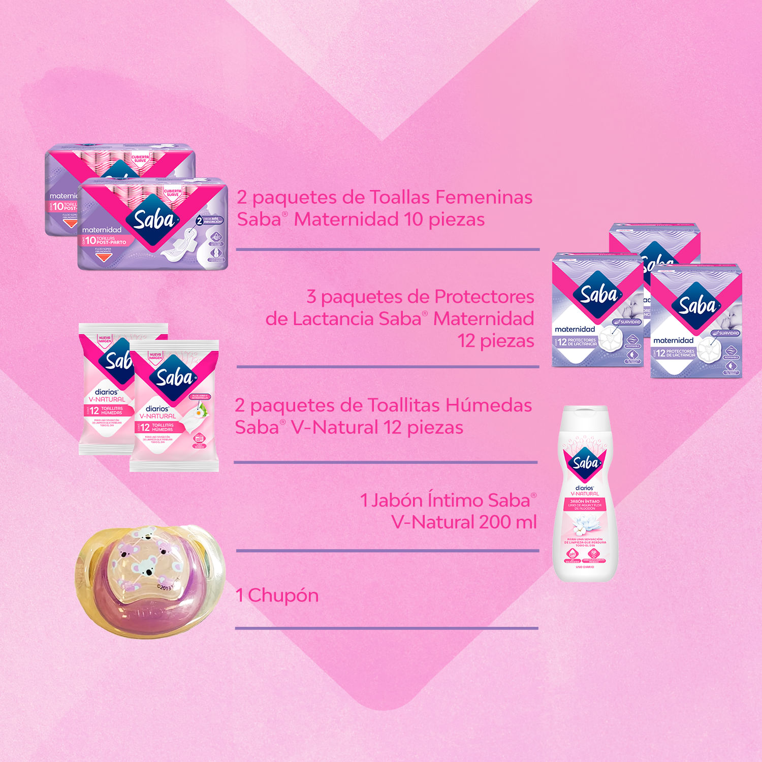Kit Post Parto | Saba®
